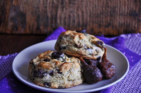Fig, Olive and Thyme Scone Recipe | Sifting Focus